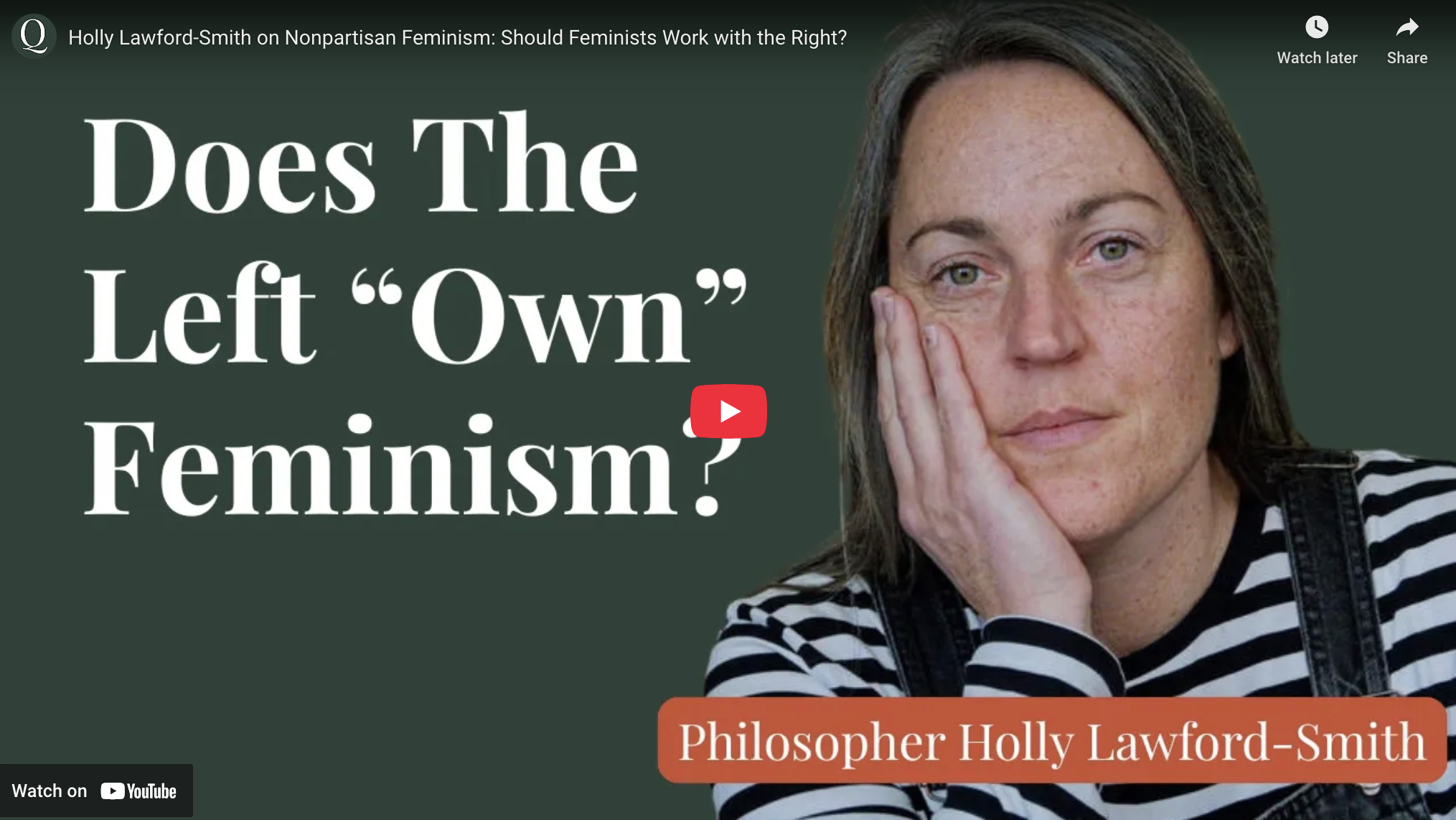 Quillette | Holly Lawford-Smith on Nonpartisan Feminism: Should ...